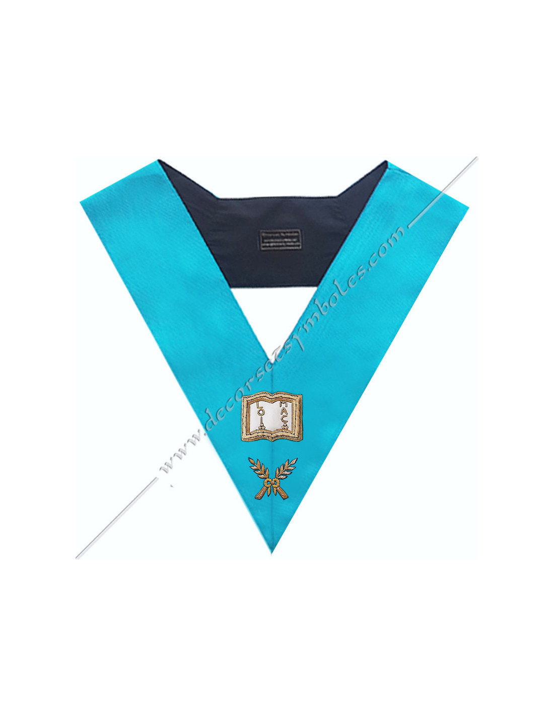 Masonic collar Orator French Groussier Rite with book Loi Mac